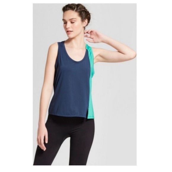 JoyLab | Tops | Joy Lab Navy Blue Green Sleeveless Athletic Tank Xxl ...
